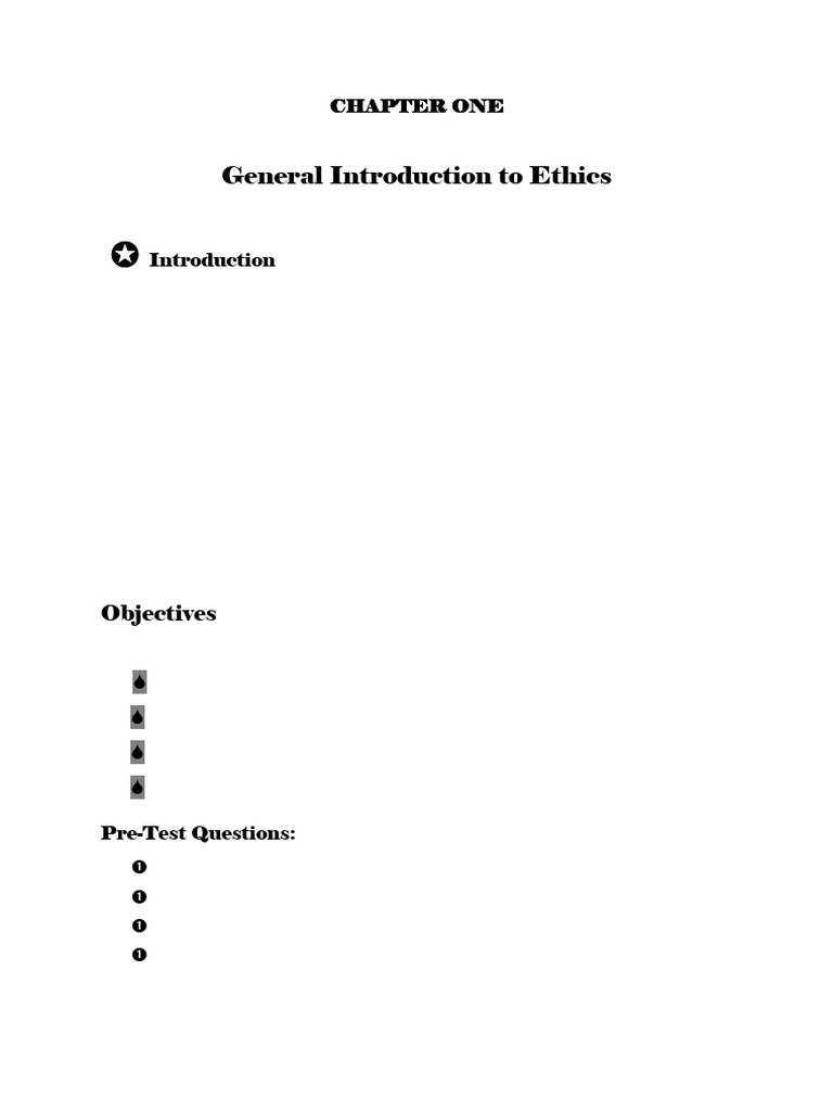 Module Introduction To Ethics | PDF | Morality | Virtue