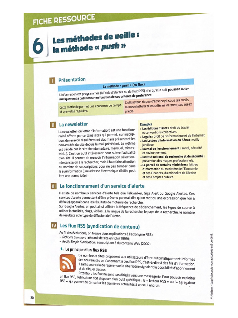 Fiche Ressource 6 | PDF