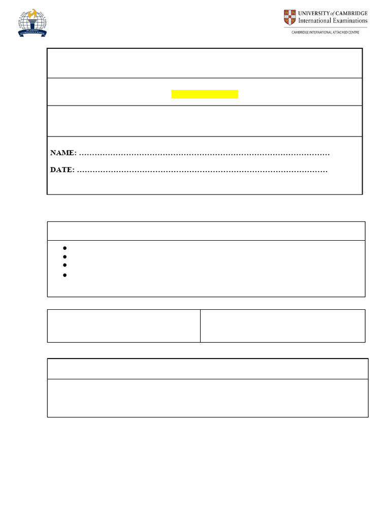 G8 Revision Paper ESE 1 24-25 | PDF