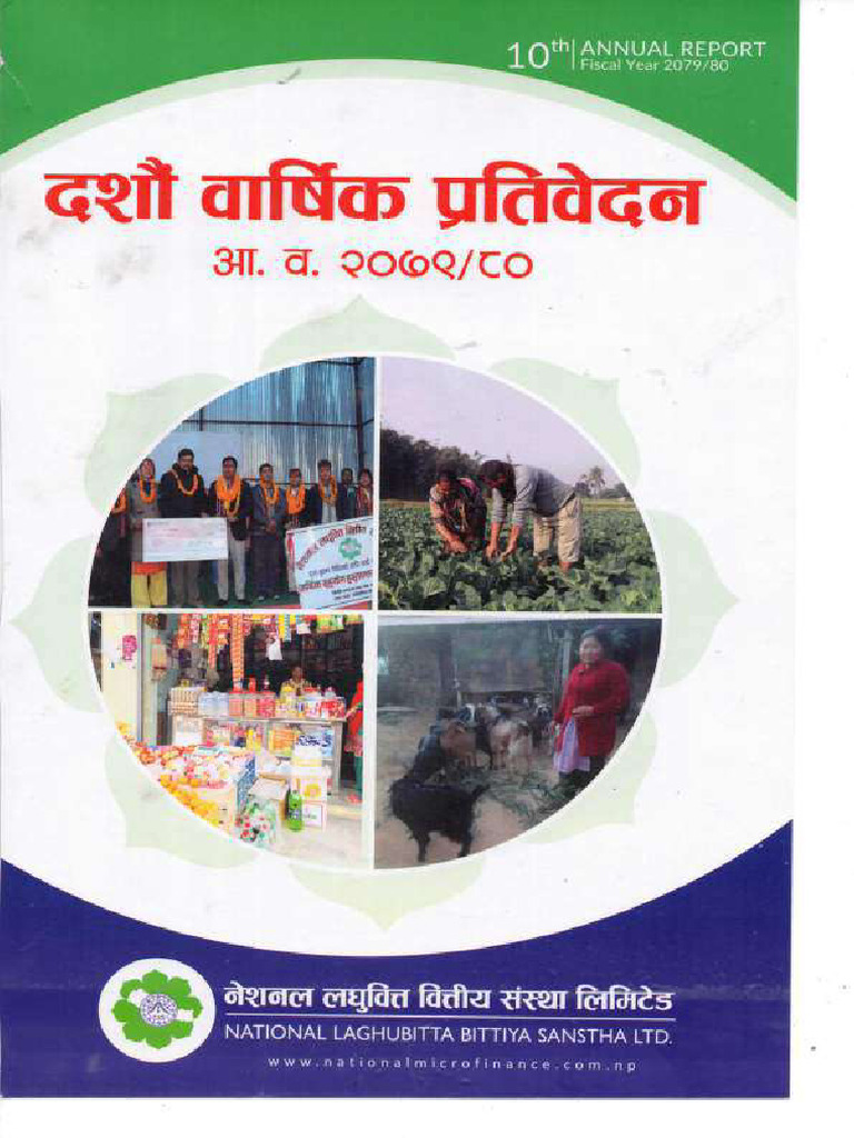 National Microfinance Annual Report 10th Final Book 2079-80 | PDF ...