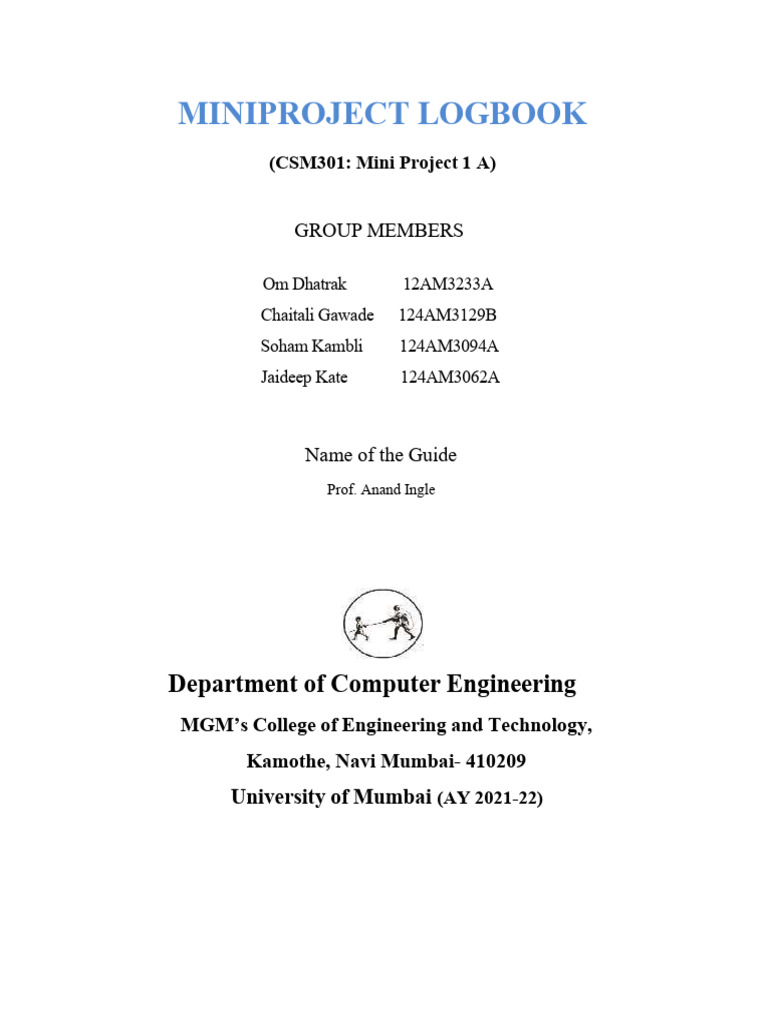 Final Logbook | PDF | Engineering | Science