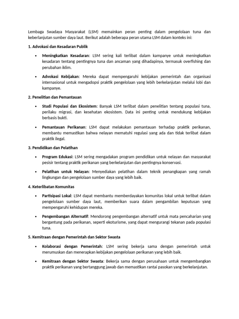 Lembaga Swadaya Masyarakat | PDF