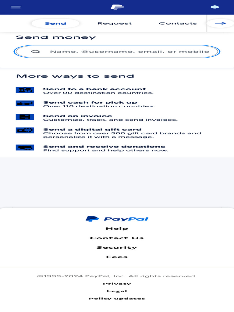 PayPal Send Money | PDF