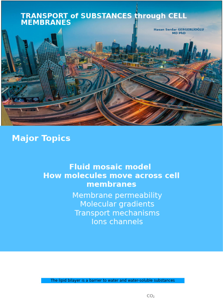 CELLULAR PHYSIOLOGY - Transport of Substances Through Cell Membrane 1.0 ...