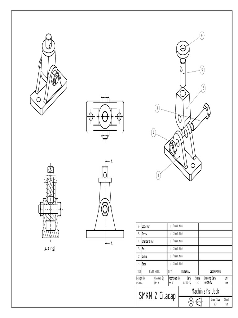 Machinist Jack-Exploded and Assembly | PDF