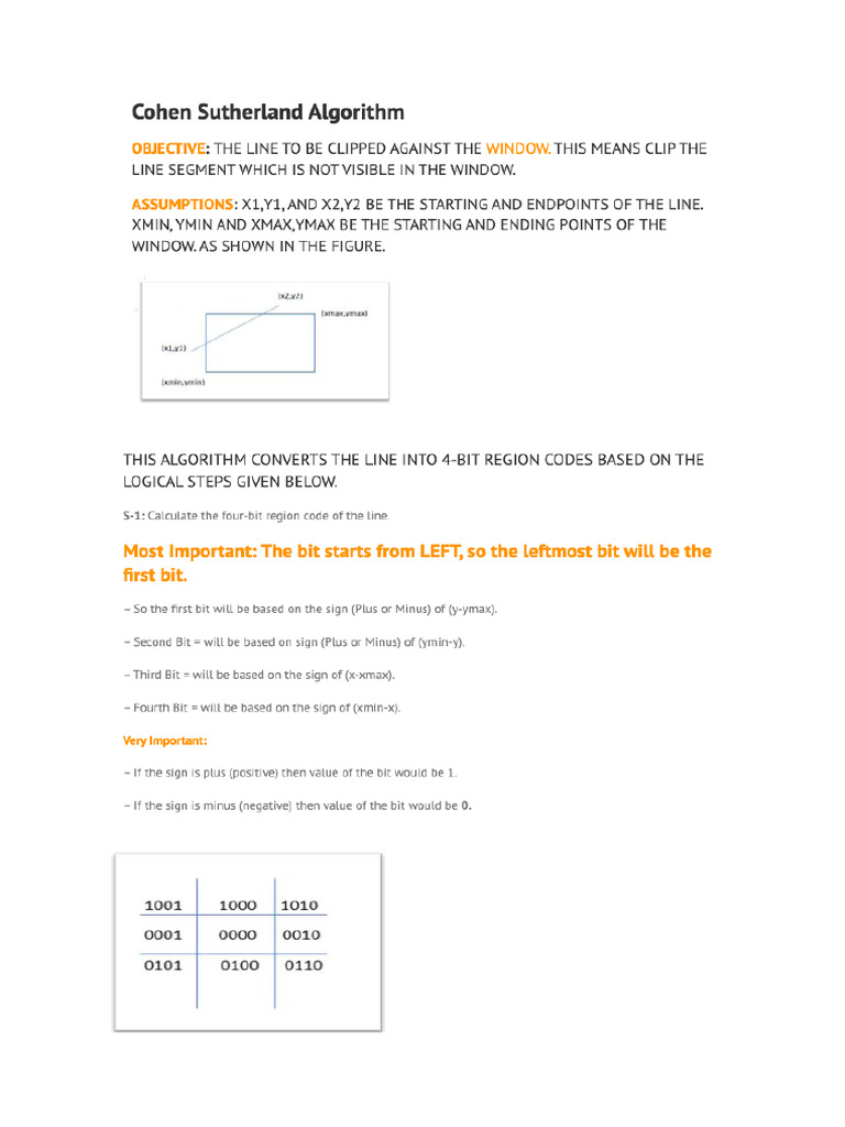 Cohen Sutherland Example | PDF