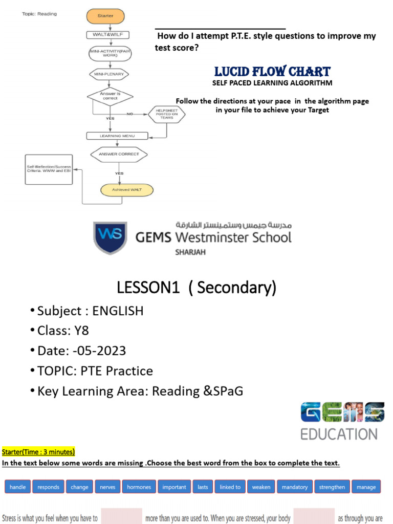 Y8 Week 5 LP Updated | PDF | Multiple Choice | Reading Comprehension