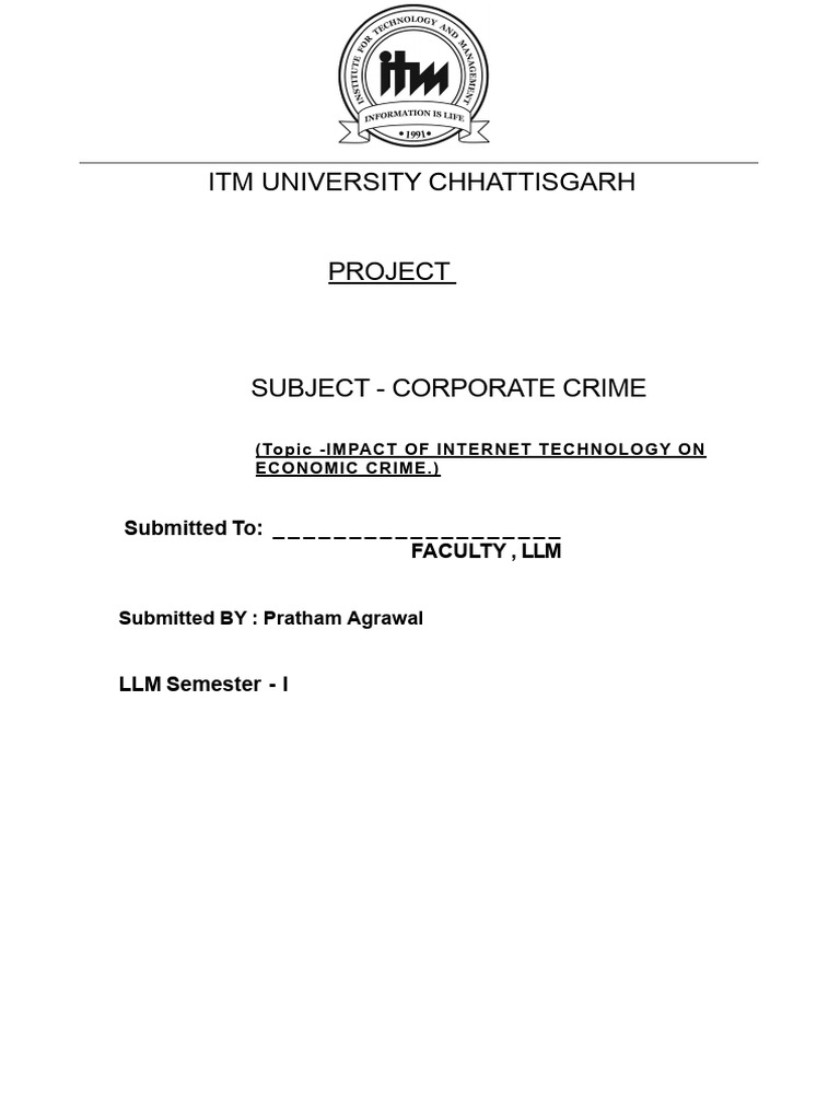 Corporate Crime Project ? | PDF | Cybercrime | Computer Security