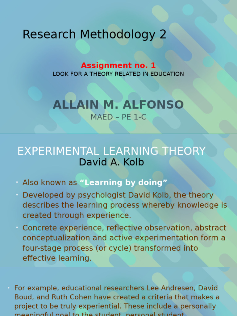Research Methodology 2 - Assignment 1 - ALLAIN M. ALFONSO | PDF