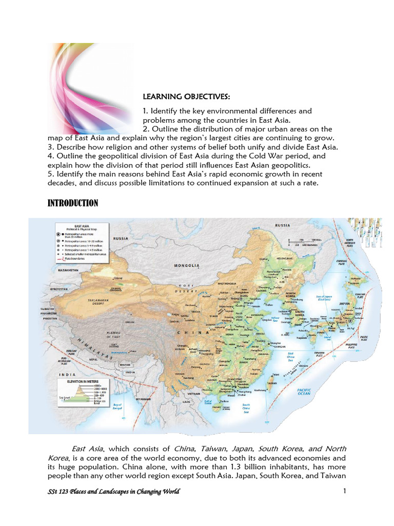 SST 123 Learning Packet 9 10 | PDF | East Asia | South Asia