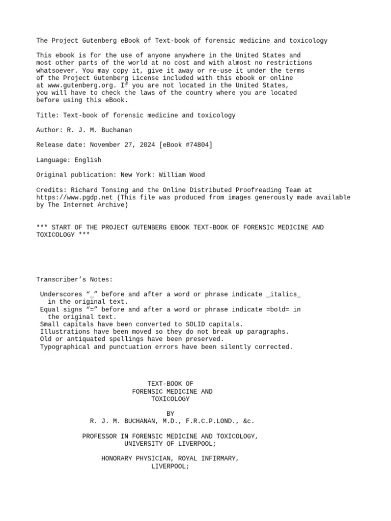 Forensic Medicine and Toxicology Guide | PDF | Coroner | Grand Jury