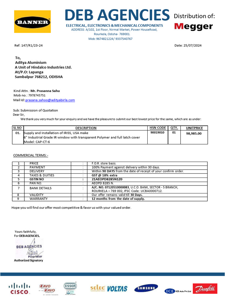 147.23-24 Revised-1 Submission of Quotation | PDF