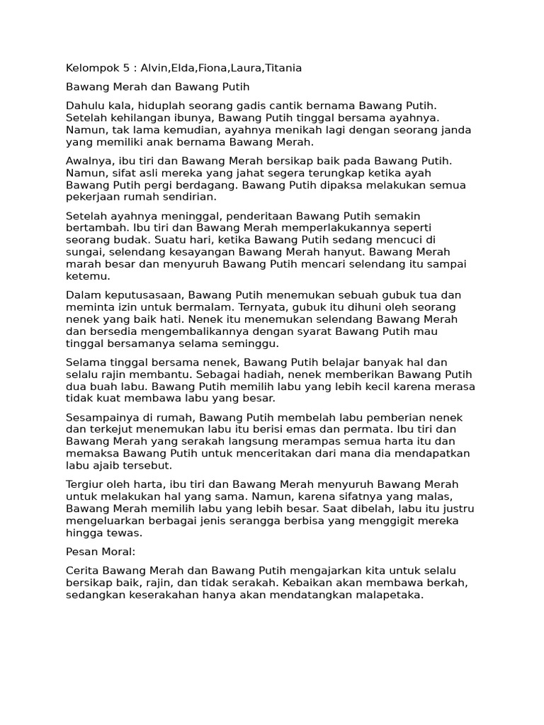 Kerkom B.ind Cerita Rakyat (Hikayat) | PDF