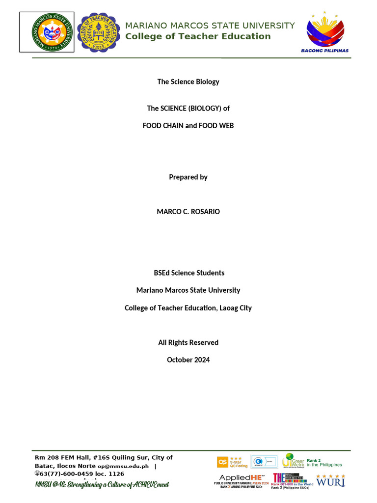 Food Chain and Food Web - Lesson-Plan | PDF | Food Web | Foods