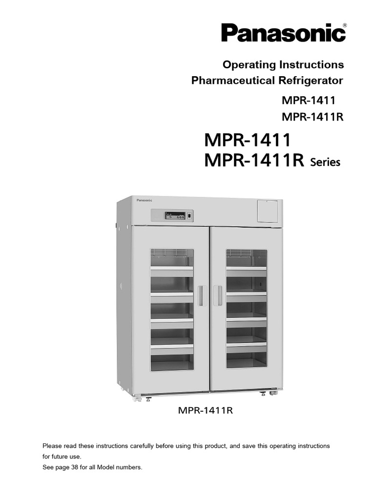 User Manual For Models MPR-1411-PA MPR-1411R-PA Laboratory Refrigerators 1440163755 | PDF ...