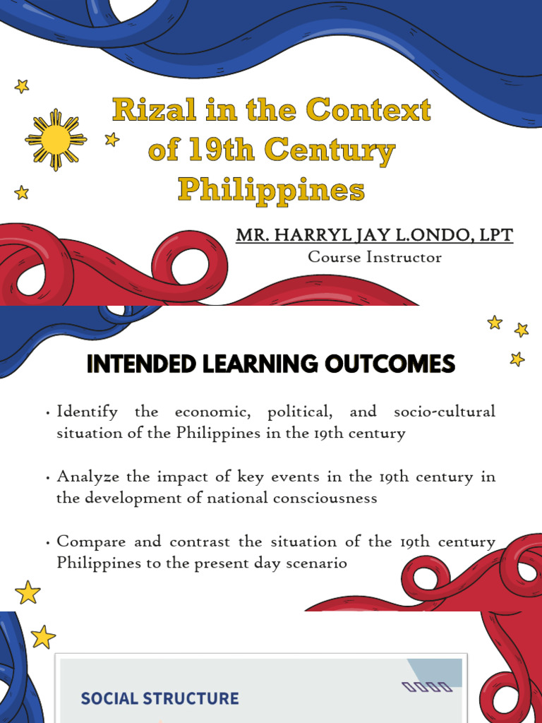 Rizal and 19th Century Philippine Context | PDF | Philippines | Economies