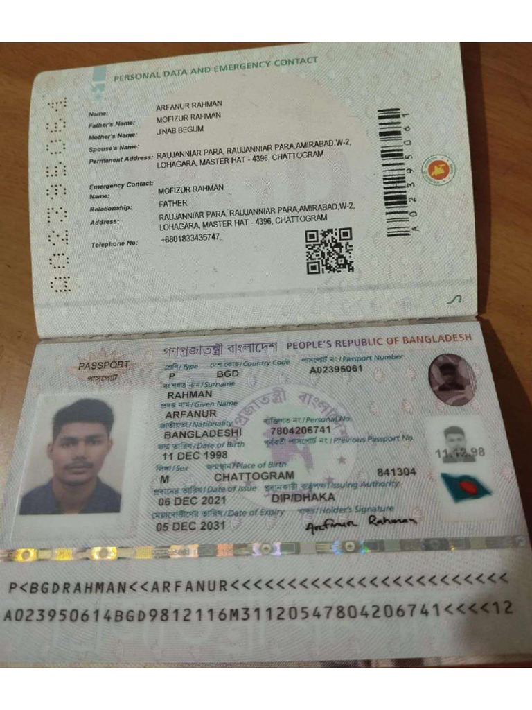 Arafur Passport | PDF