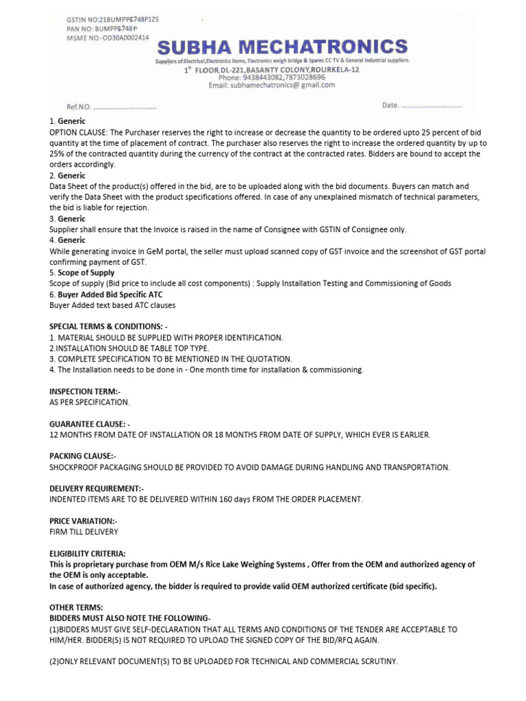 Subha Mechatronic ATC | PDF