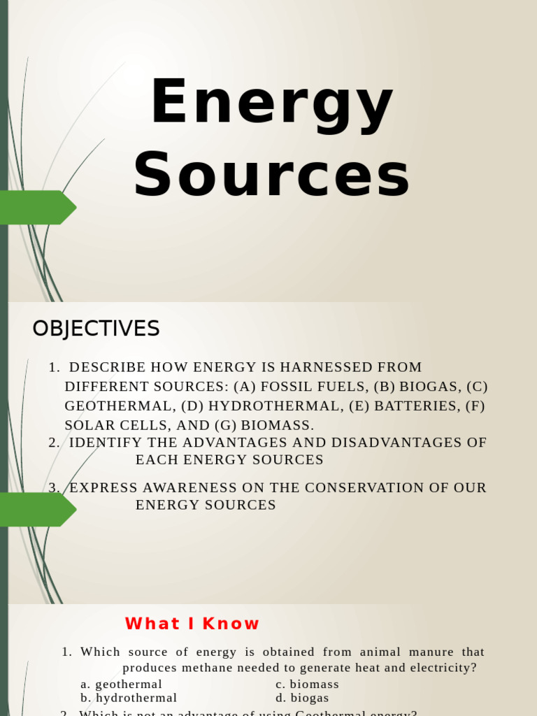 PhysicalScience11 Module7 Energy-Sources | PDF | Energy Development ...