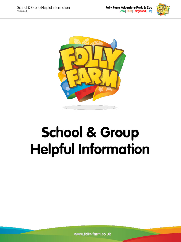 Folly Farm School Trip Safety Guide | PDF