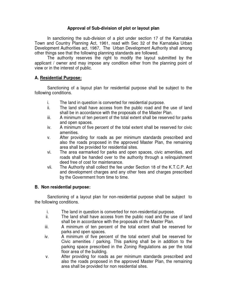 Approval Of Layouts Pdf Parking