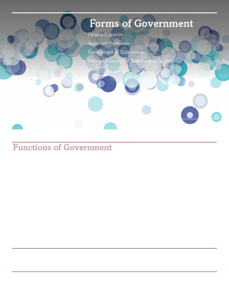 Forms of government | PDF | Democracy | Political Ideologies