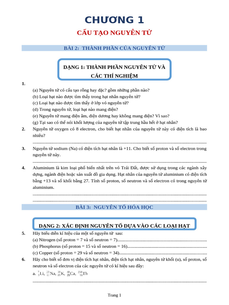 De Cuong Bai Tap Lop 10 HKI | PDF