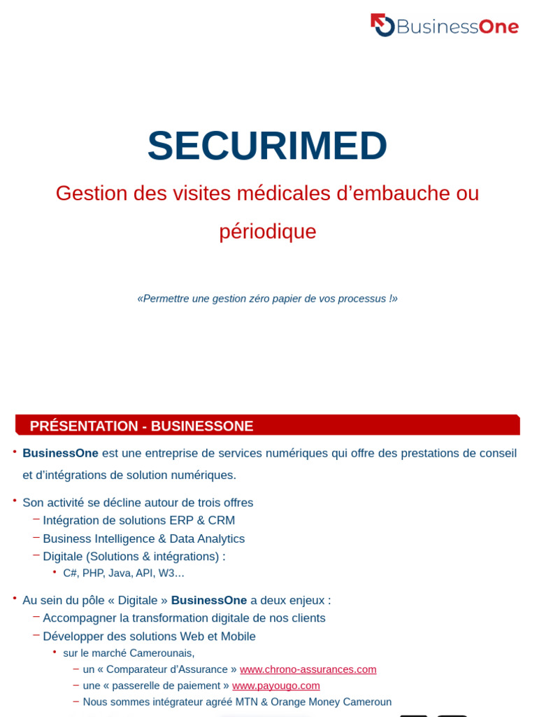 SECUMED Gestion Visite Medicale | PDF | Application | Internet