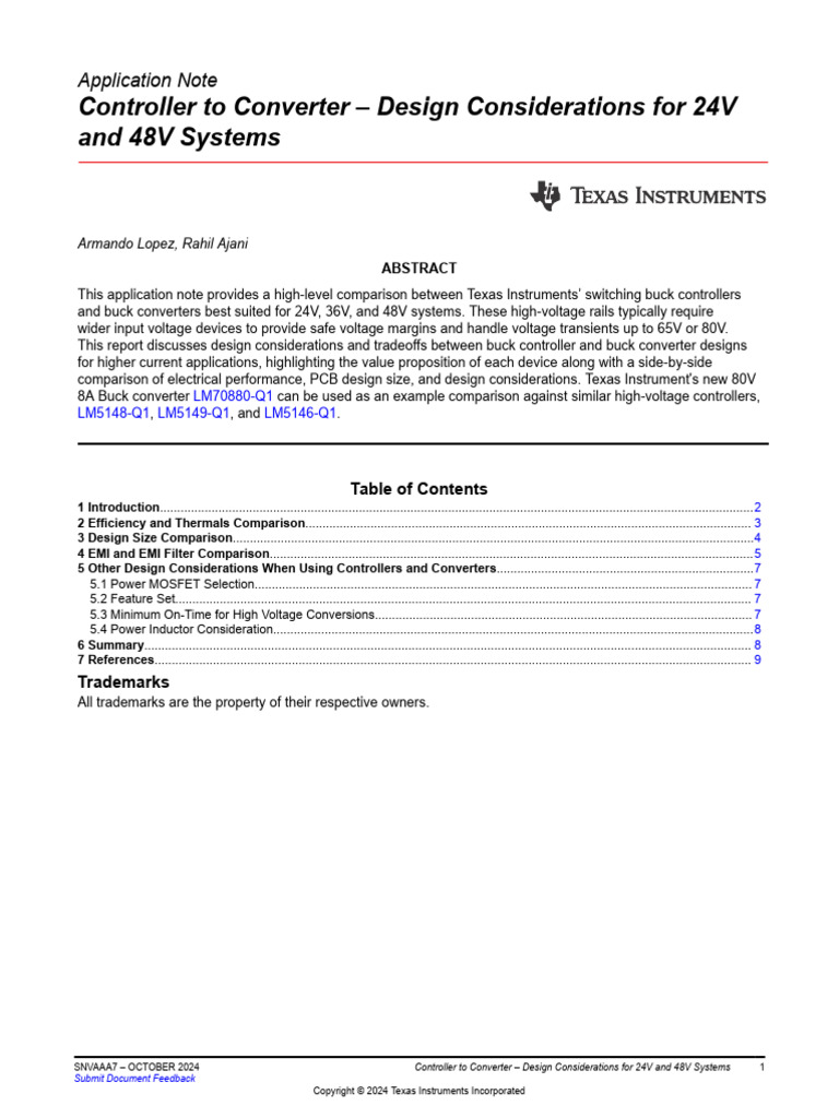 Controller vs Converter | PDF | Mosfet | Electromagnetic Interference