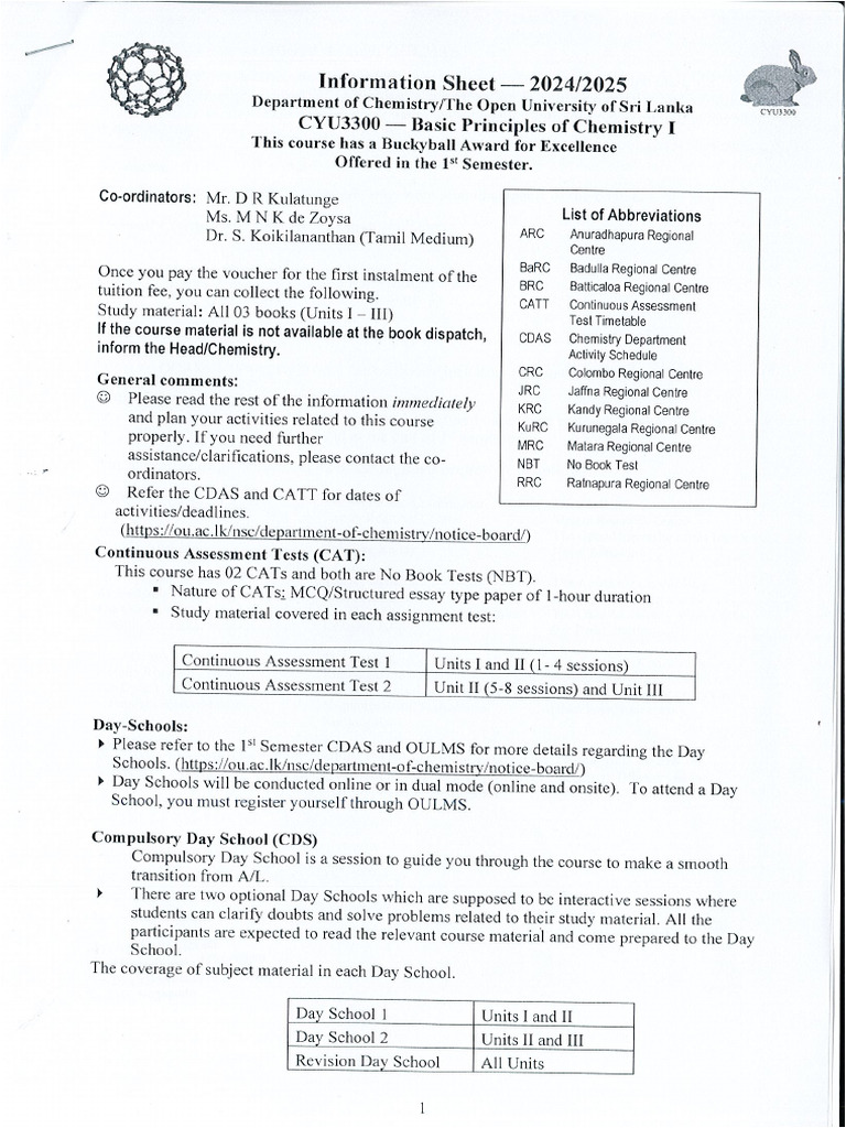CYU 3300 Information Sheet | PDF