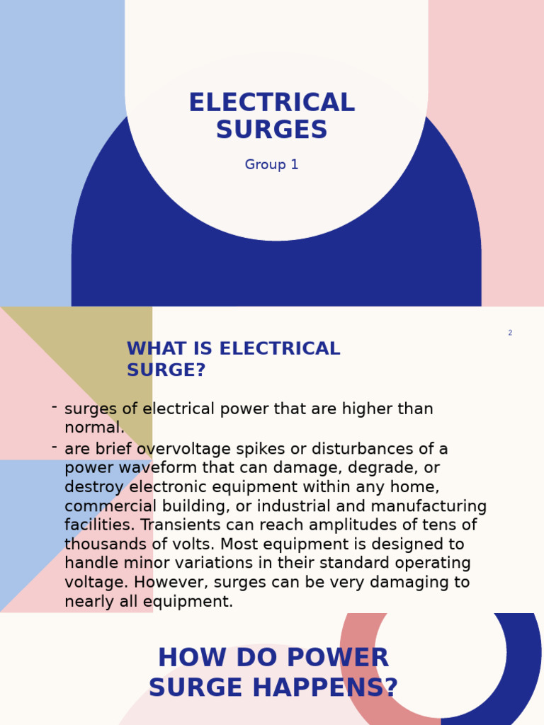 Electrical Surges Group1 | PDF | Electrical Equipment | Electrical Engineering