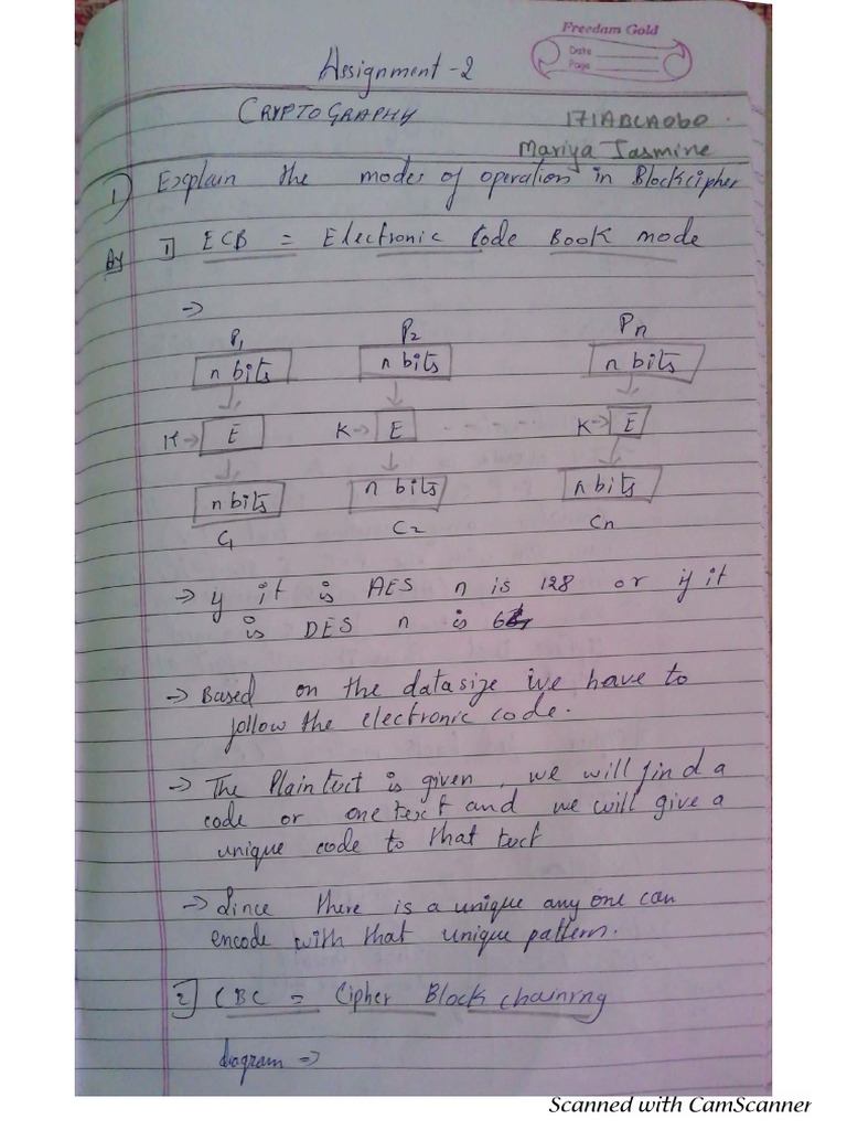 Cryptography Assignment | PDF