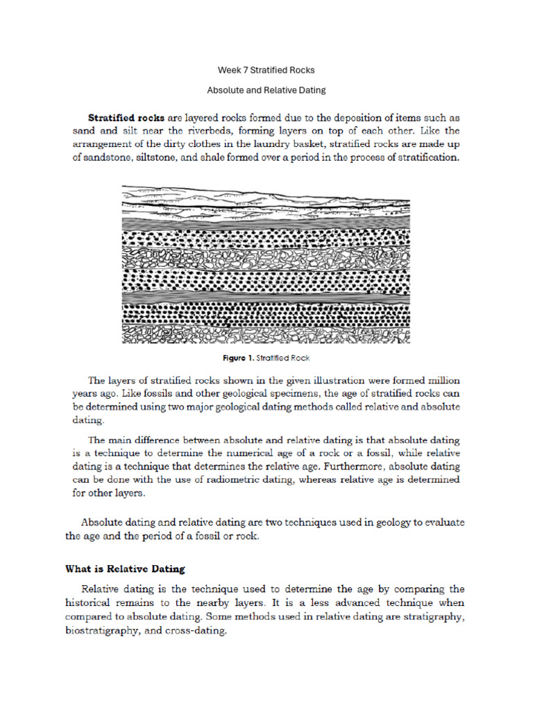 Week 7 Stratified Rocks | PDF