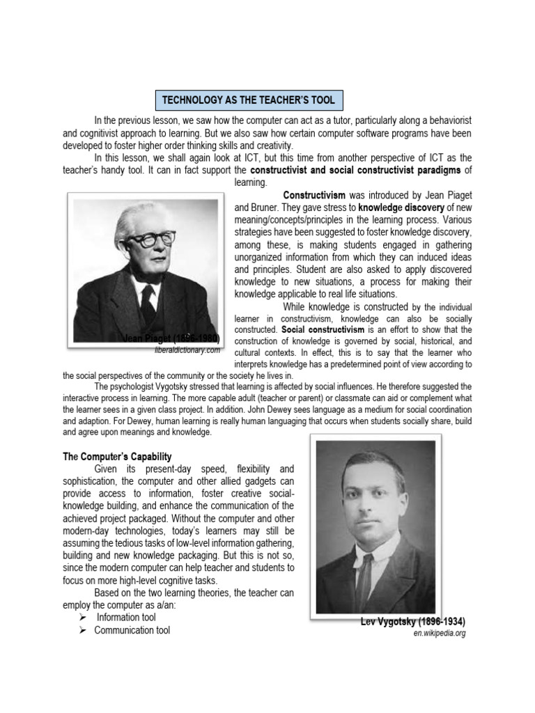 Lesson 2b - TTL 1 | PDF | Constructivism (Philosophy Of Education) | Learning