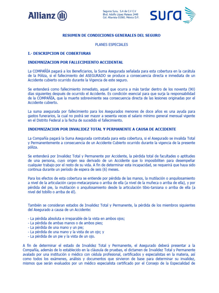 Condiciones Generales
