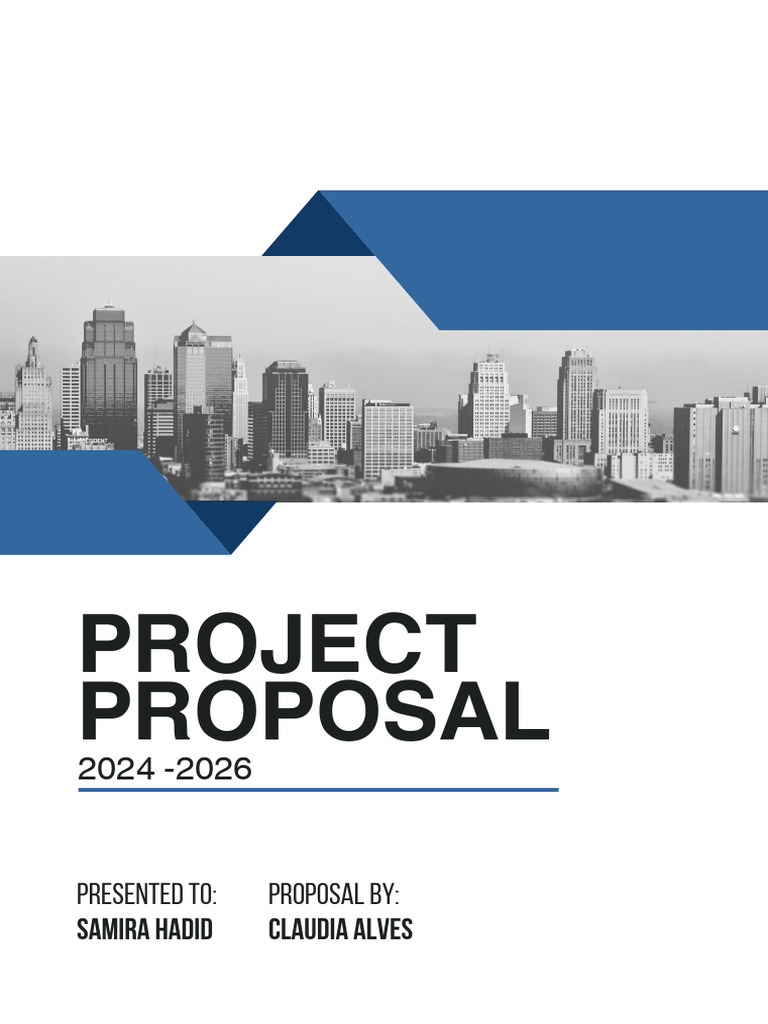 Blue Modern Project Proposal PDF | PDF