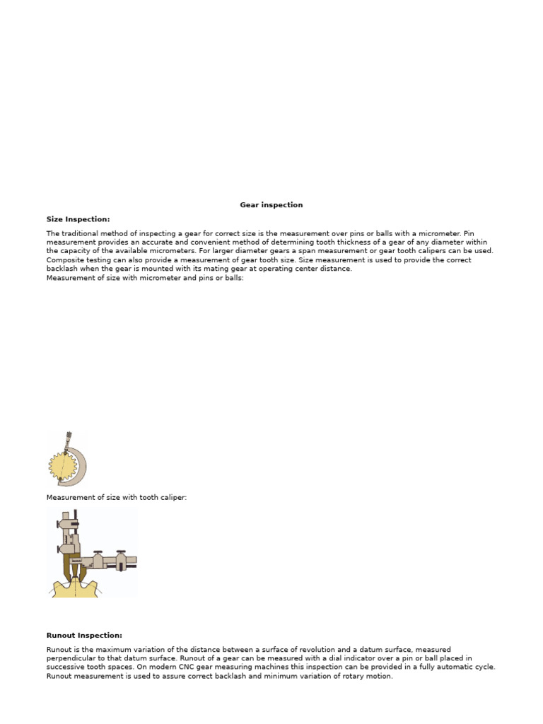Spur Gear Inspection-1 | PDF | Gear | Helix