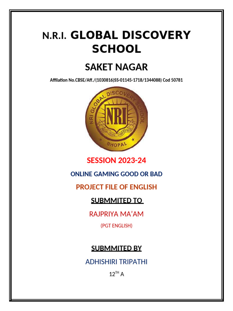 English Project 12th | PDF | Sleep