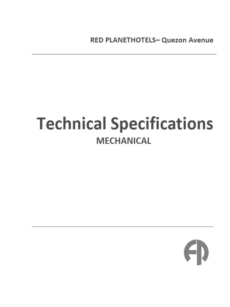 RPH - QAVE - ME - Technical Specifications | PDF | Electrical Wiring ...