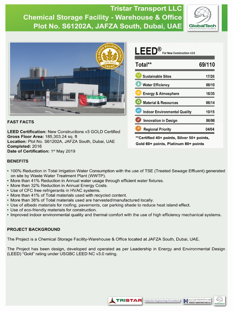 Tristar Transport - LEED Fact Sheet | PDF