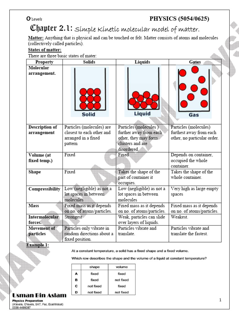 Kinetic Theory of Matter Explained | PDF | Evaporation | Gases