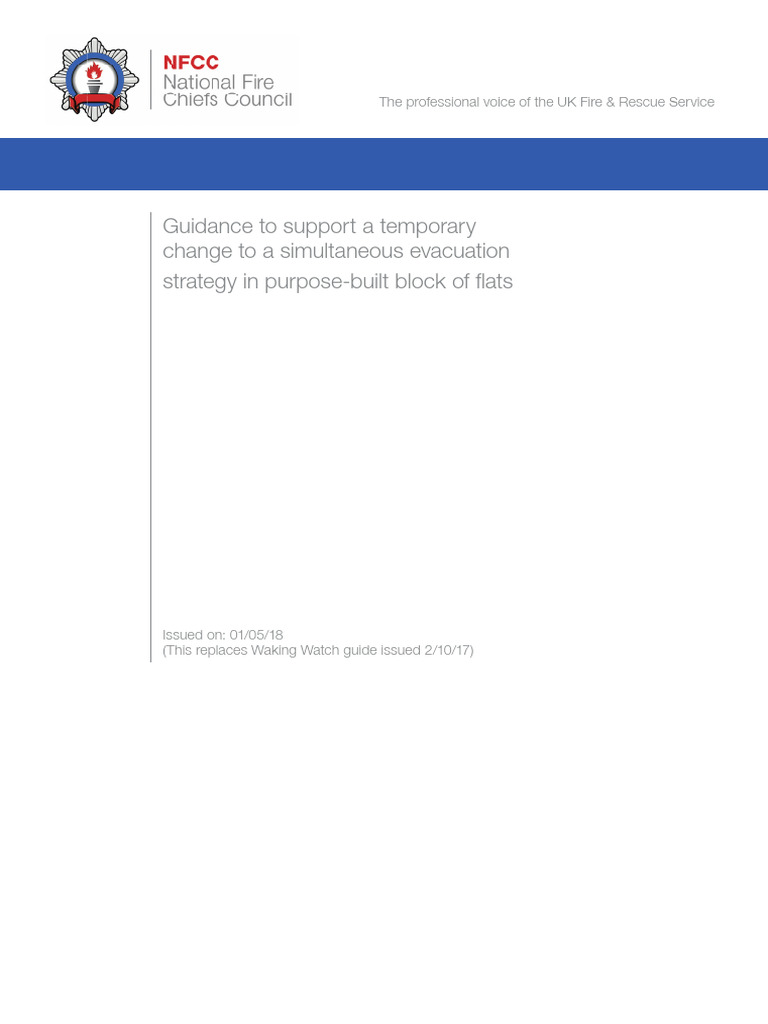 NFCC Simultaneous Evacuation Strategy Guidance | PDF | Fire Safety ...