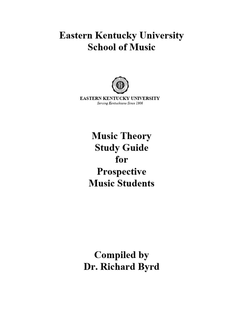 EKU School of Music Theory Study Guide-1 | PDF | Interval (Music ...