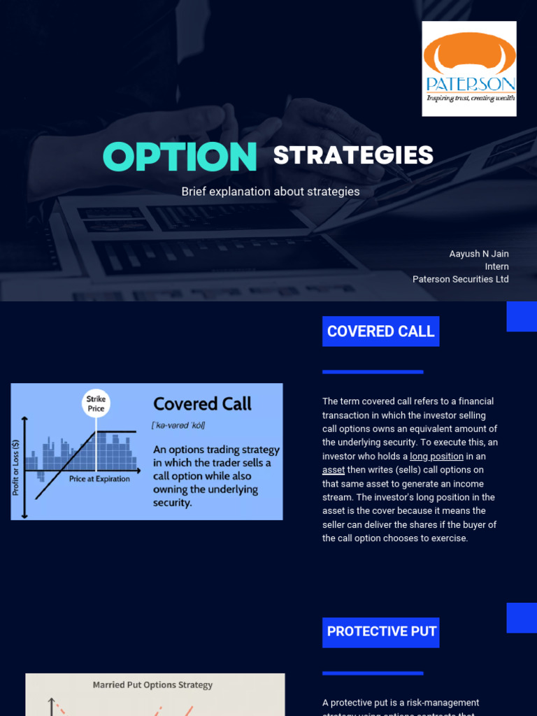 Derivative - Option Strategies | PDF | Option (Finance) | Put Option