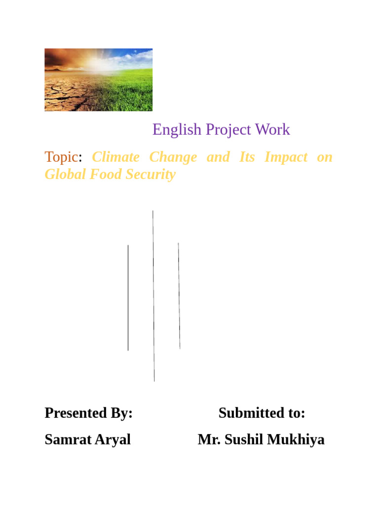 English Project Work | PDF | Agriculture | Climate Change