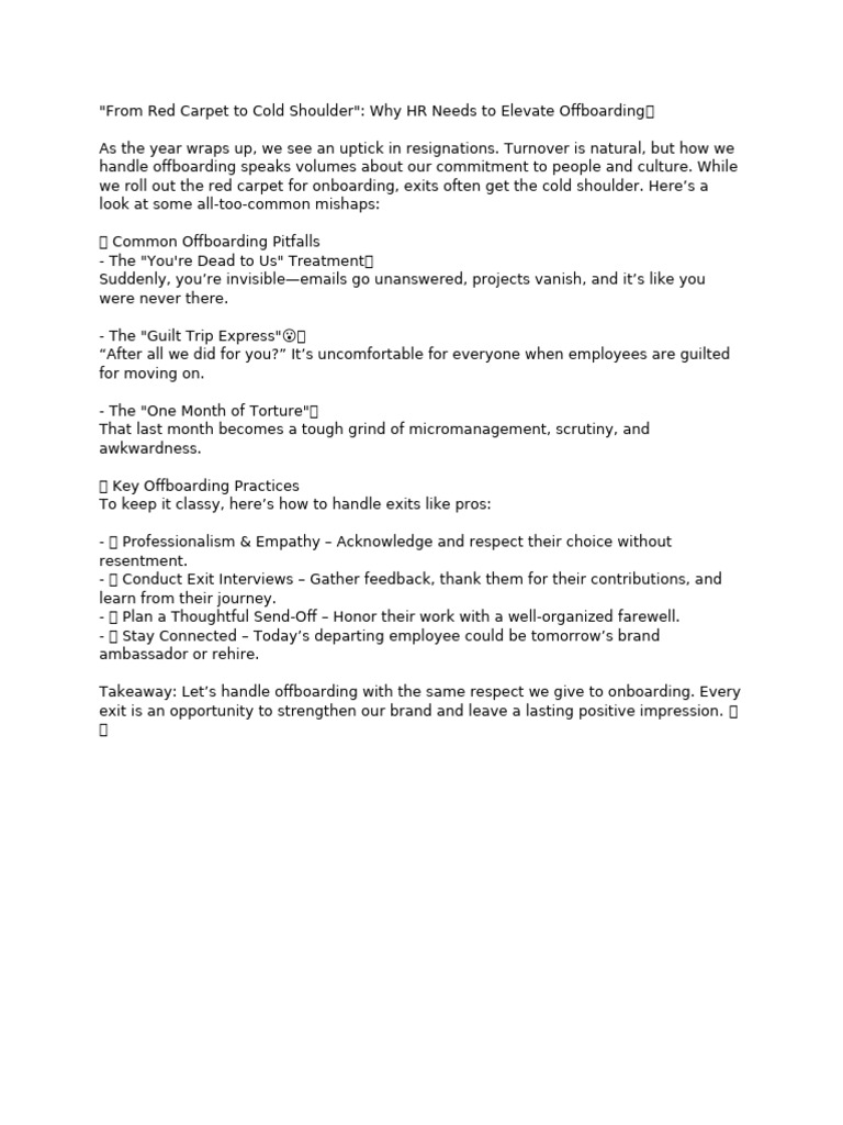 Offboarding | PDF