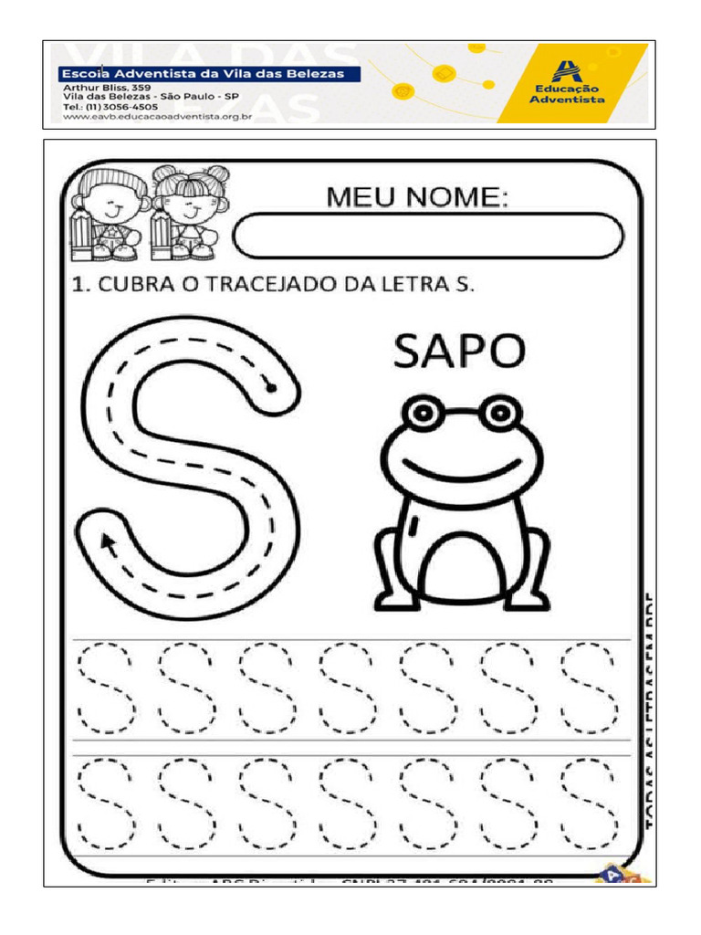 Alfabeto Completo Letra S | PDF