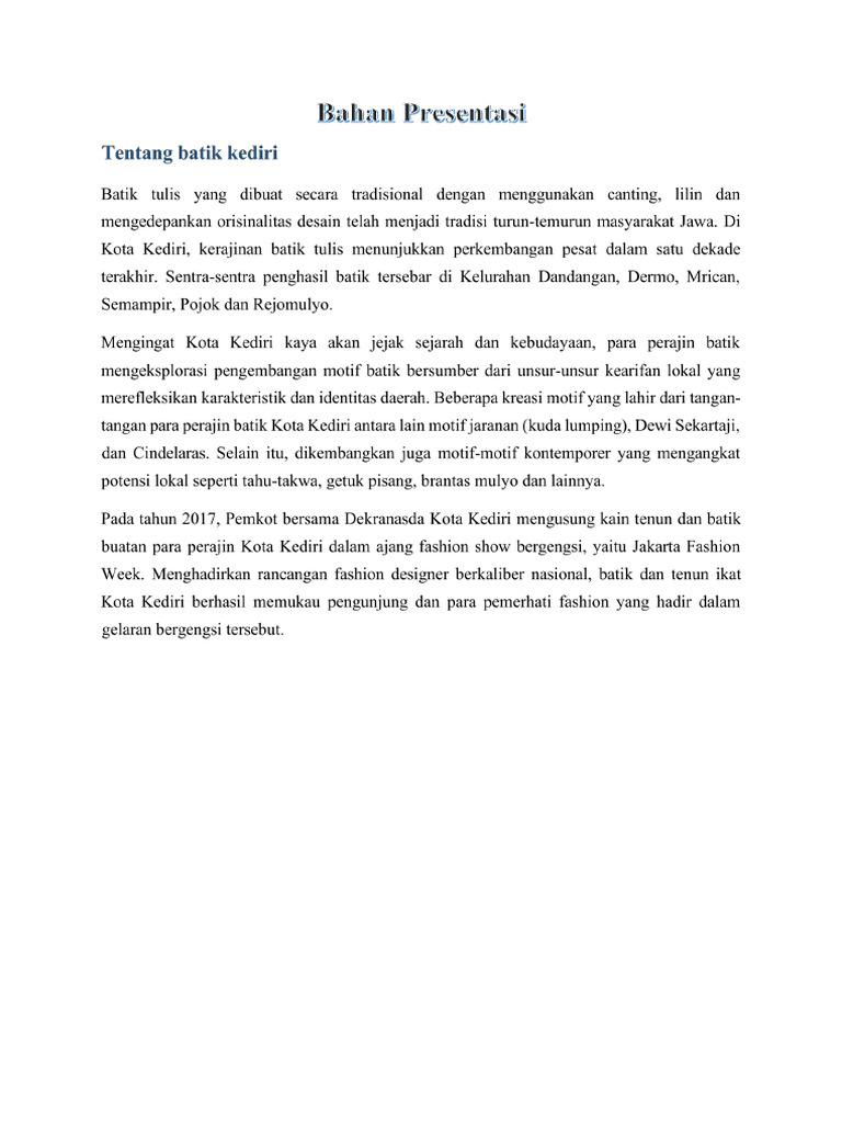 Bahan Presentasi 2 | PDF