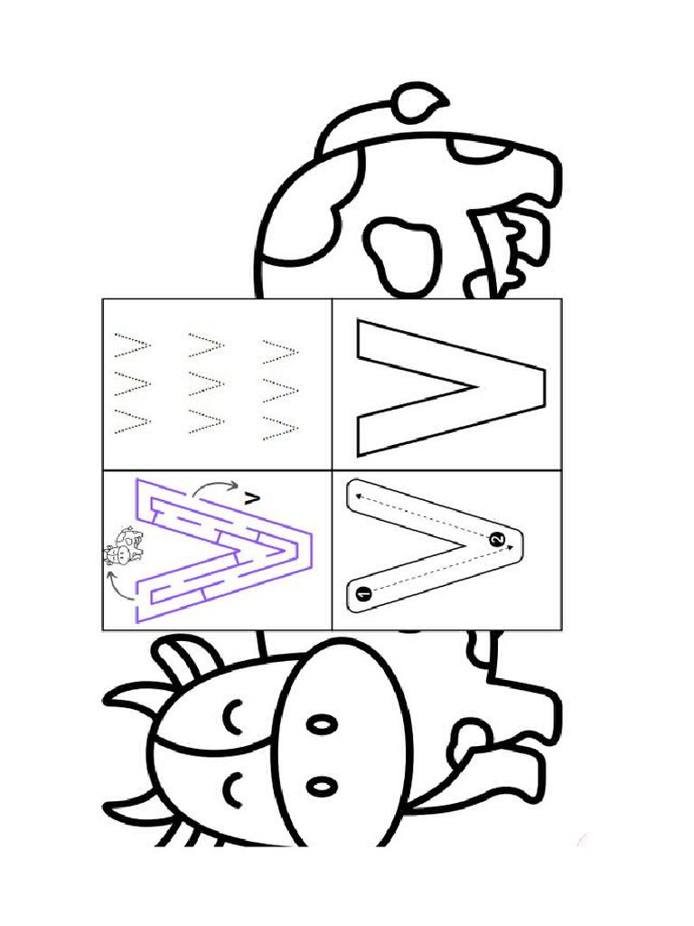 ALFABETO INTERATIVO LETRA V e W | PDF
