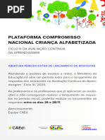 MEC CNCA 2025 - Divulgação Lives - Plataforma | PDF